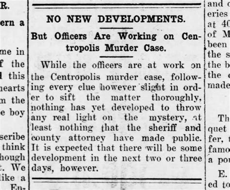 Schneck Murder No New Developments