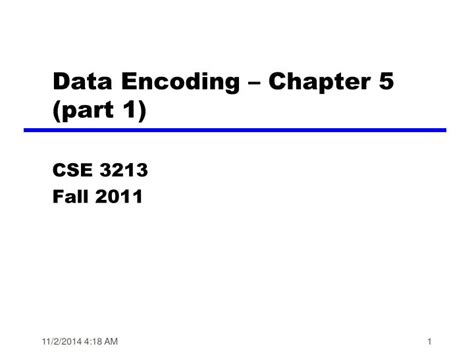 Ppt Data Encoding Chapter 5 Part 1 Powerpoint Presentation Free