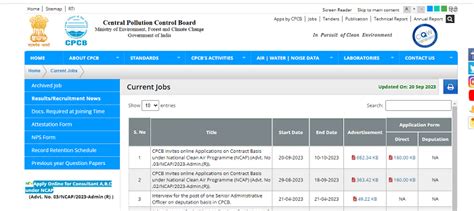 Cpcb Recruitment Apply Online For Consultant Posts