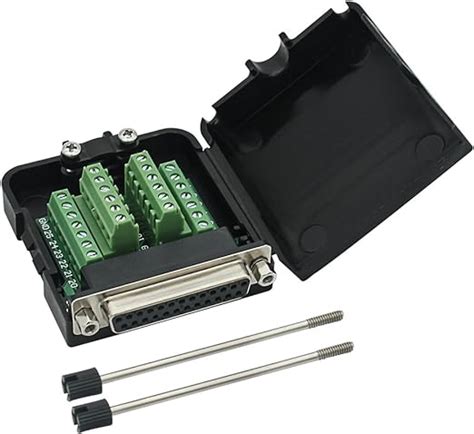 Amazon Com YIOVVOM DB25 Breakout Board Solder Free Female Adapter 25 Pin Port Adapter To