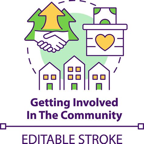 Getting Involved In Community Concept Icon Principle Of Banking Ethics Abstract Idea Thin Line