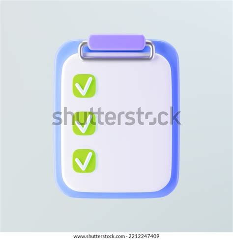 D Purple Checklist On Clipboard Icon Stock Vector Royalty Free Shutterstock