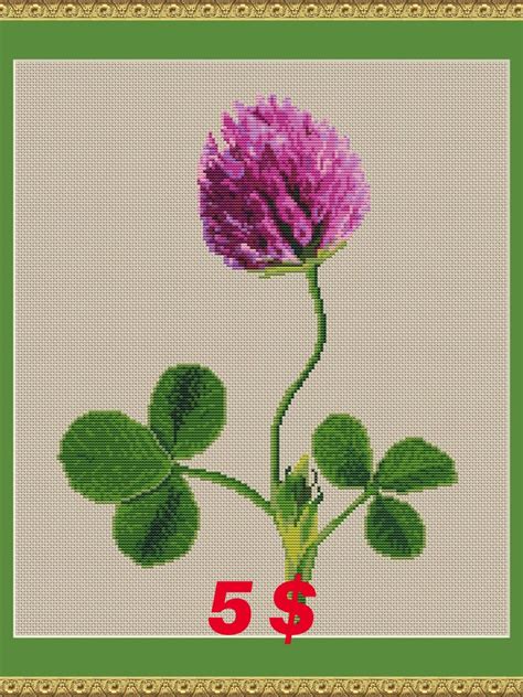 Clover Cross Stitch Pattern Pdf Instant Download Luck Cross Stitch Crossstitchclover