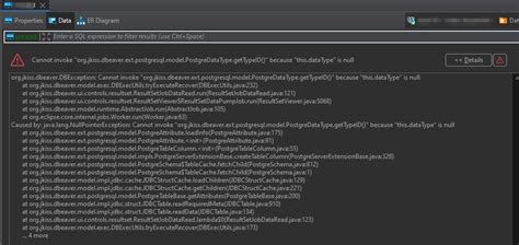 Exception When Browsing Postgresql 15 Table · Issue 19097 · Dbeaver