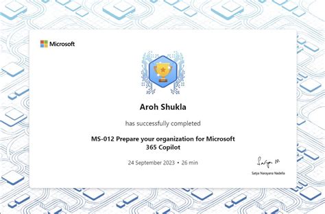 learn microsoft 365 copilot with ms012 aroh shukla posted on the