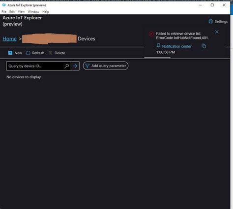 Azure Iot Explorer Failed To Start Monitoring Microsoft Qanda