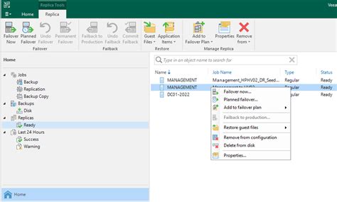 How To Plan Failover Virtual Machine To Disaster Recover Site At Veeam