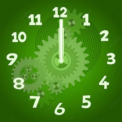 Twelve Hours New Yearvector Counter Metering Timer Vector Counter