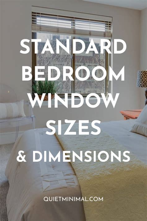Standard Bedroom Window Sizes Dimensions A Simple Guide Quiet Minimal Interior Design