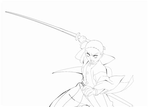 Free Anime Kny Base Pants Version Drawing Base Anime Character
