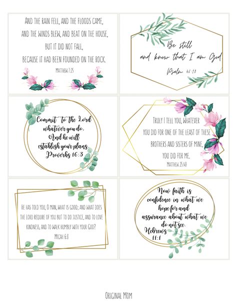 Free Scripture Cards Printable
