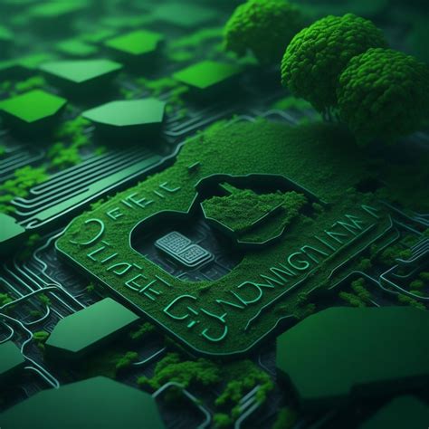 Premium Ai Image Leaf Growing On Circuit Digital And Technology