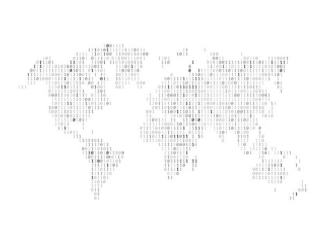 2 200 binary world map stock illustrations royalty free vector