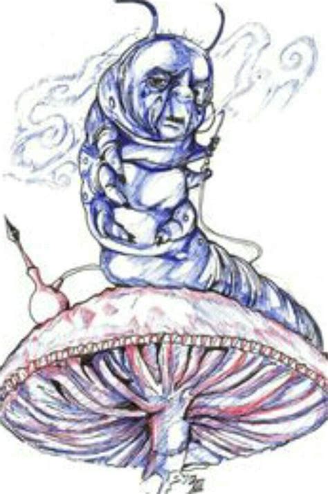 Caterpillar Absolem Drawing Tim Burton Caterpillar Absolem
