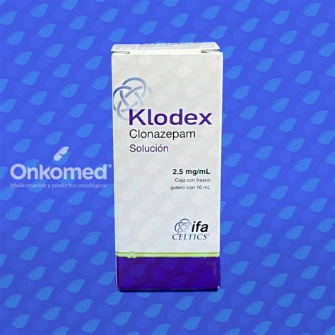 Clonazepam 25mgml Klodex Onkomed Farmacia
