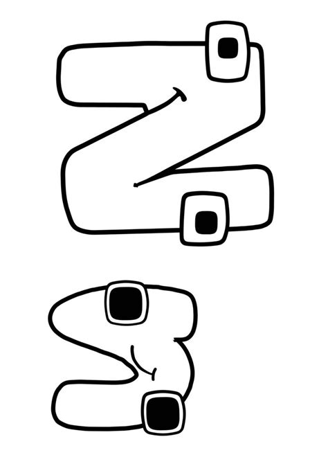 Alphabet Lore N And N Alphabet Colouring Pages Coloring Pages