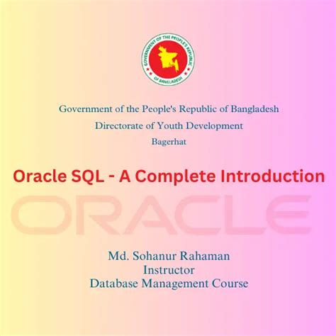 Oracle Sql A Complete Introduction Craft Institute