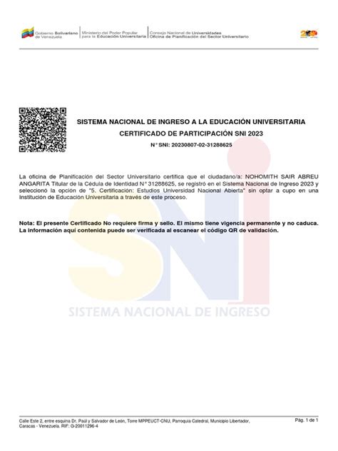 Certificado Participacion Pdf