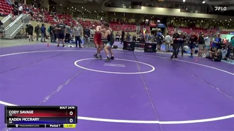 175 Lbs 1st Place Match Cody Savage Tx Vs Kaden Mccrary Ar