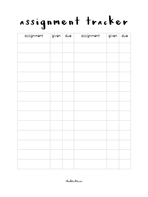 Assignment Given Due Assignment Given Due Pdf