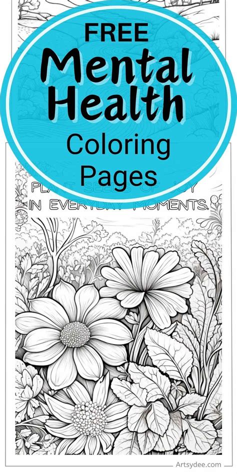Boost Your Wellbeing With 24 Free Printable Coloring Pages For Mental