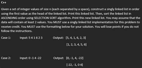 Solved Biven A Set Of Integer Values Of Size N Each Chegg