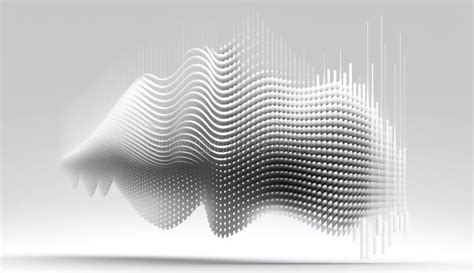 Sound Waves Dynamic Effect Illustration With Particle Wave Flow Ai Generative Stock