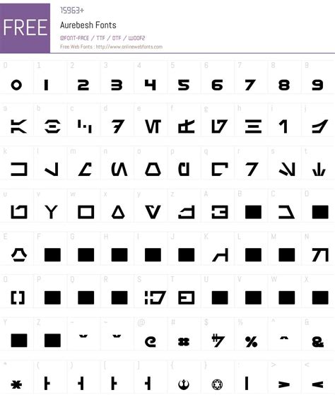 Aurebesh Aurebesh Fonts Free Download Onlinewebfontscom