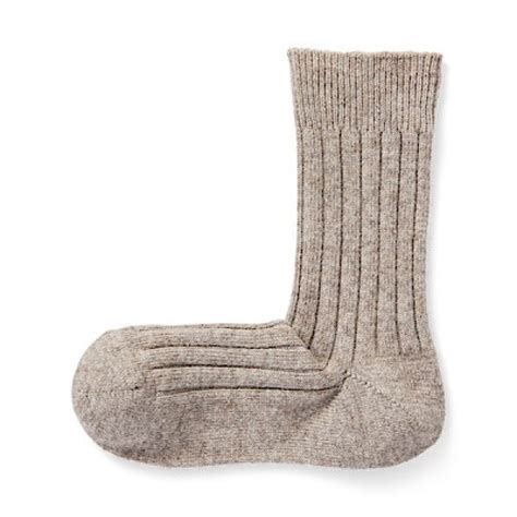 무인양품 굿피트 직각 편안한 · 야크 혼방 양말 위시버킷