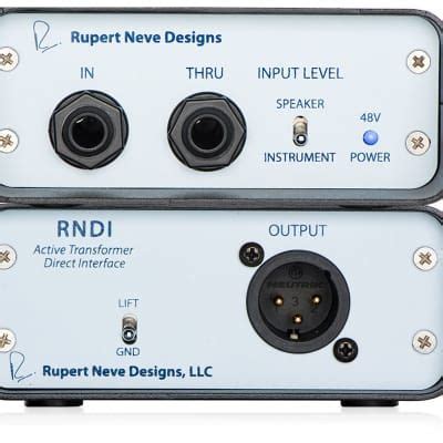 Rupert Neve Designs Rndi Active Transformer Direct Interface Artofit