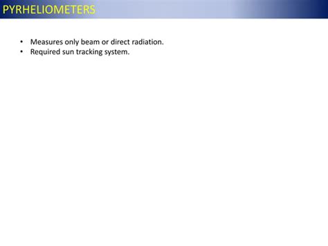 Solar Radiation Measurement PPTX
