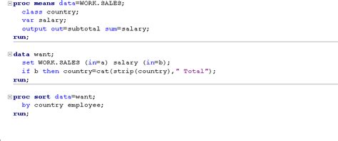 Create Subtotal And Total Sas Support Communities