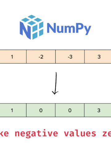 Numpy Make All Negative Values Positive Data Science Parichay