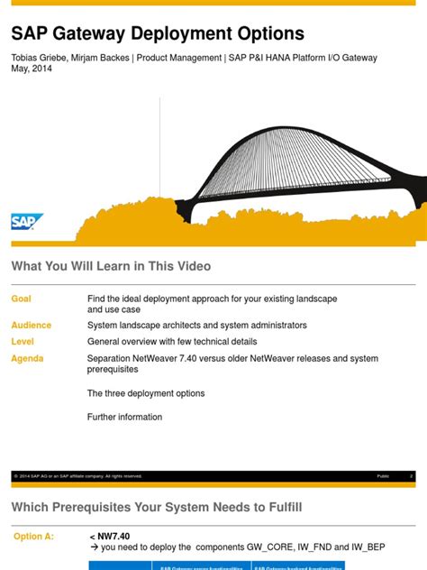 Sap Gateway Deployment Options Pdf Hypertext Transfer Protocol Areas Of Computer Science