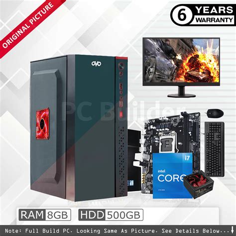 Intel Core I5 Ram 8gb Hdd 500gb Graphics 4gb Built In Gaming Pc Win 10