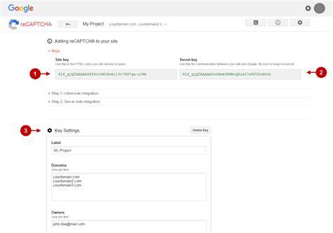 How To Get Google ReCAPTCHA Keys Plumrocket Documentation
