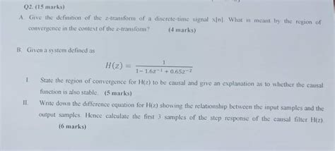 [solved] q2 15 marks a give the definition of the z tra