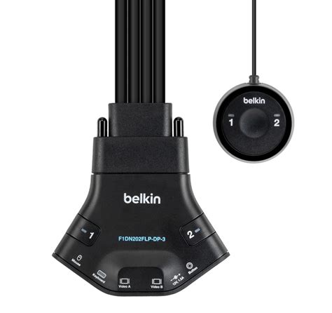 Belkin F DN FLP DP Secure Port DP To DP Dual Head KVM Comms Express