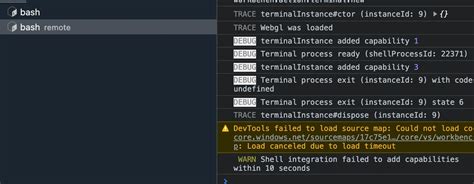 Shell Integration Warning When Process Exists Immediately · Issue