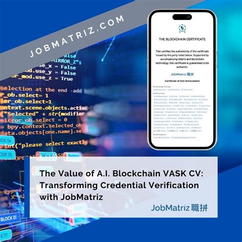 The Value Of Ai Blockchain Vask Cv Transforming Credential Verification With Jobmatriz