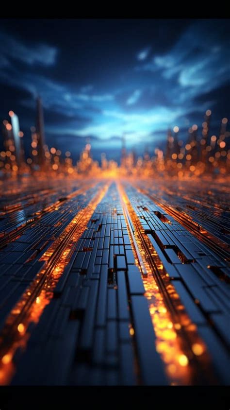 futuristic 3d rendering explores the abstract realm of high speed big