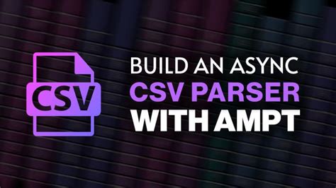 Emrah Samdan On Linkedin Building An Async Csv Parser With Ampt Ampt