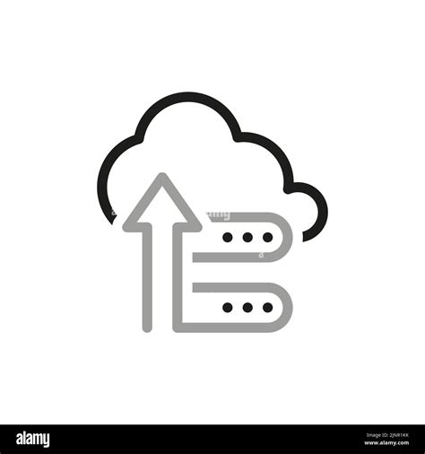 big data analysis thin line icon data processing outline pictograms