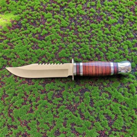 높은 경도 날카로운 휴대용 방어용 칼 나무 손잡이 강철 머리 생존 스트레이트 나이프 사냥 캠프 야외 일일 휴대