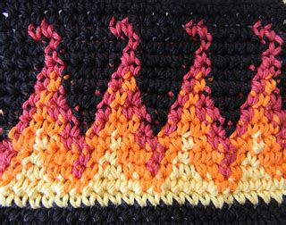 Ravelry Graph Chart Flames Pattern By Glamour You