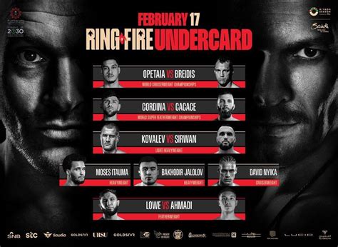 The Ultimate Undercard Opetaia Vs Briedis Lights Up Usyk Vs Fury