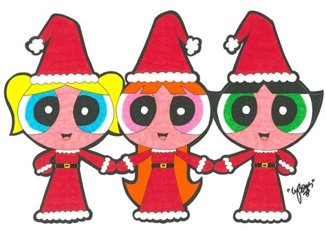 Merry Christmas Powerpuff Girls By Gbhydra On Deviantart