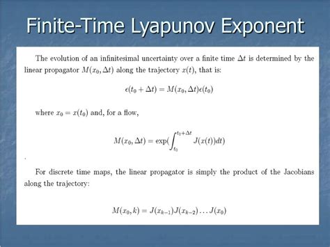 Ppt Lyapunov Exponents Powerpoint Presentation Free Download Id 7085207