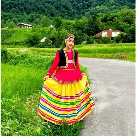 فروشگاه لباس محلی باران دخت گیلان لباس محلی دخترانه 10 تا 11 سال کد121