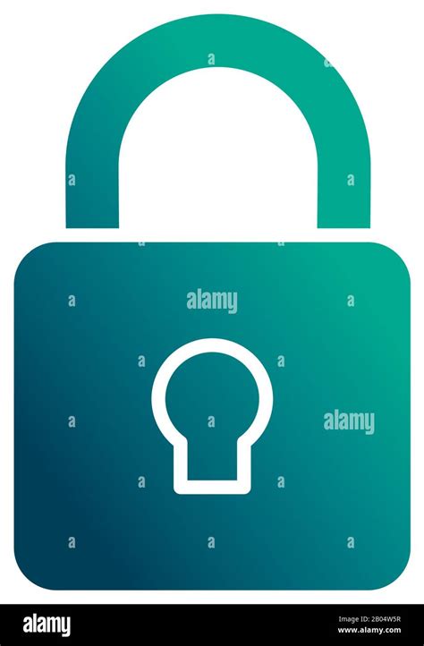 Security Padlock Gradient Style Icon Vector Illustration Design Stock Vector Image And Art Alamy